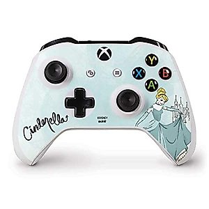 Skinit Decal Gaming Skin Compatible with Xbox One S Controller - Officially Licensed Disney Cinderella Curtsy Design