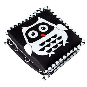 KAKIBLIN Black and White High Contrast Baby Soft Book for Early Education, Infant Tummy-time Mat, Three-Dimensional Can Be Bitten and Tear Not Rotten Paper 0-3 Years Old Baby Toys