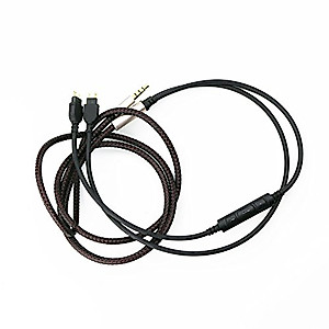 NewFantasia Audio Cable Compatible with Sennheiser HD650, HD600, HD580, HD660S, Massdrop HD6XX Headphones, Remote Volume Control Mic for Samsung Galaxy Xiaomi Huawei Android Phone