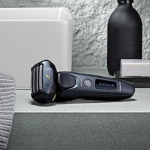 Panasonic ARC5 Electric Razor for Men with Pop-up Trimmer, Wet Dry 5-Blade Electric Shaver with Intelligent Shave Sensor and 16D Flexible Pivoting Head - ES-LV67-K (Black)