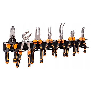 Clamp Screwdriver Organizer, Screwdrivers Pliers Wall Rack, Hand Tool Wall Mount And Storage Rack, Suitable For Garage, Workbench Edge, Workshop Organization