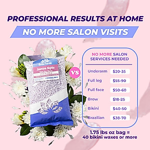 Bella Verde Waxing Kit for Women & Men - Hard Wax Kit for Hair Removal - Wax Warmer for Face, Legs, Eyebrows, Body, Bikini - Home Melter Wax Pot Machine - Hard Wax Beads Kit, Painless All Hair Types