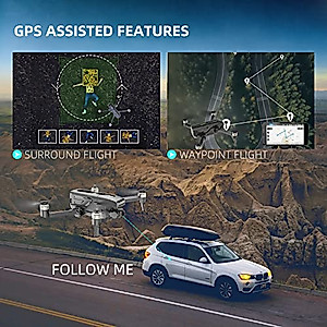 Cheerwing 2-Axis Gimbal GPS Drone with 4K EIS Camera for Adults Beginner, U38S Foldable 5G FPV Drone Quadcopter with Brushless Motor, Smart Return Home, Follow Me, Waypoint Flight