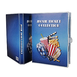 UniKeep® Movie Ticket Collection Case with Acid-Free Pages and Integrated Binder Rings