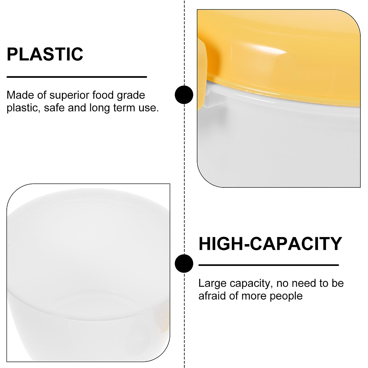 UPKOCH Rice Container Mini Rice Cooker Microwave Rice Cooker Steamer Bowl Microwave Pasta Cooker Cookware for Vegetables Quinoa Oatmeal Ramen L Rice Container Mini Rice Cooker, Yellow