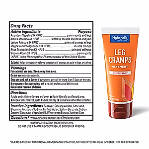 Arnica Gel Pain Relief, Leg Cramp Ointment by Hyland's, Natural Relief of Calf, Leg and Foot Cramp, 2.5 oz
