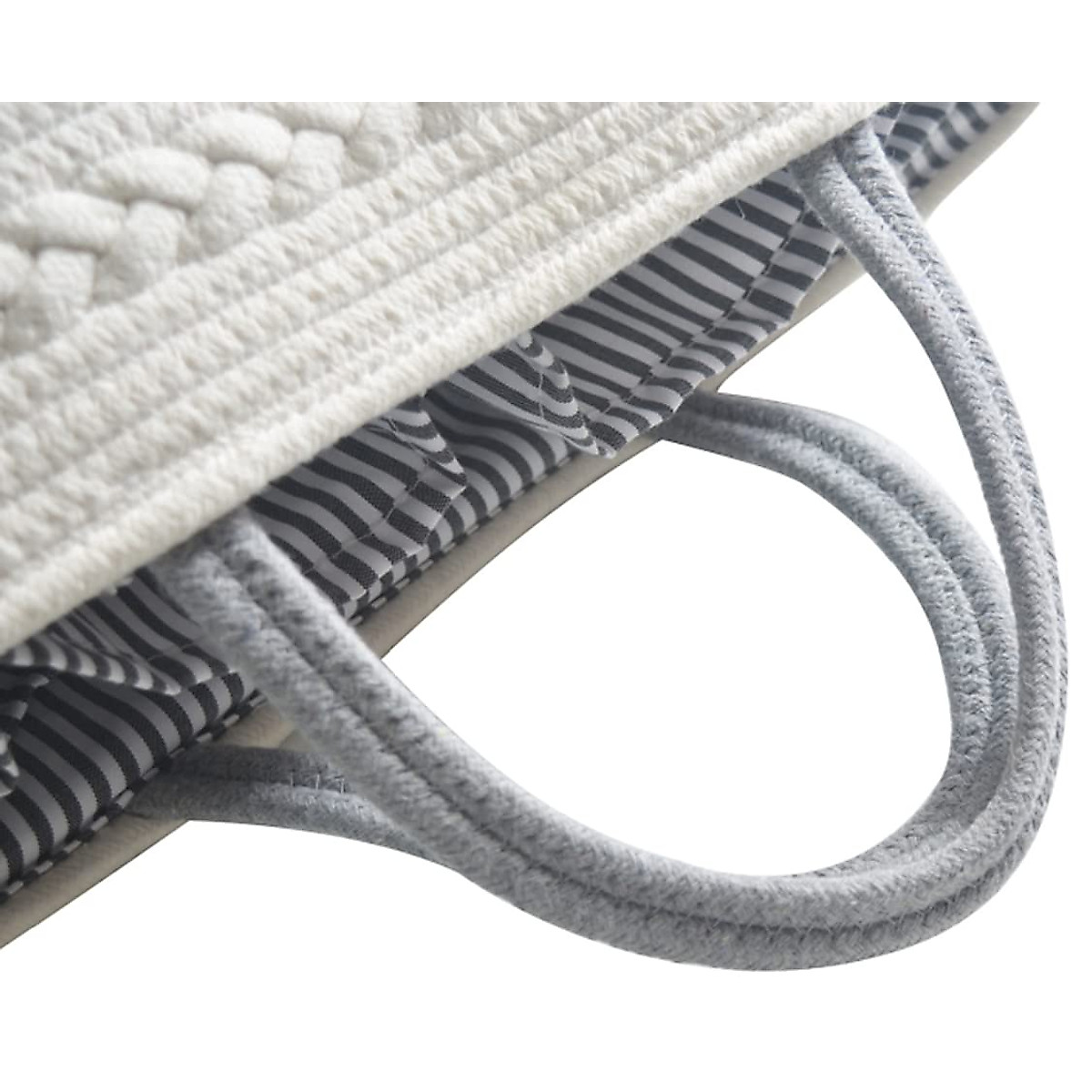 AMP Baby Diaper Caddy Organizer - Changing Table Diaper Organizer - Portable Rope Nursery Storage Bin for Boys and Girls - Diaper Storage Basket for Changing Table & Car Basket