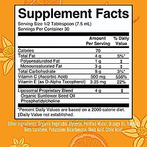 MaryRuth Organics Vitamin C Liquid Liposomal for Women & Men | 500mg Vitamin C Liquid | Sugar Free | Vitamin for Immune Support & Overall Health | Vegan | Non-GMO | Gluten Free | 7.6 Fl Oz