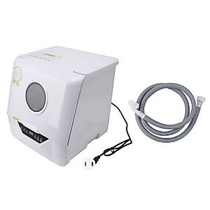 Portable Dishwasher Countertop, Mini Dishwasher with 6L Built in Water Tank,360° Dual Spray,Automatic Leak Proof for Small Apartments Dorms Offices RV 800W(US Plug)