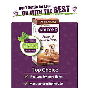Amber NaturalZ - ADIZONE - Aches & Discomforts - for Dogz - 4 Ounce