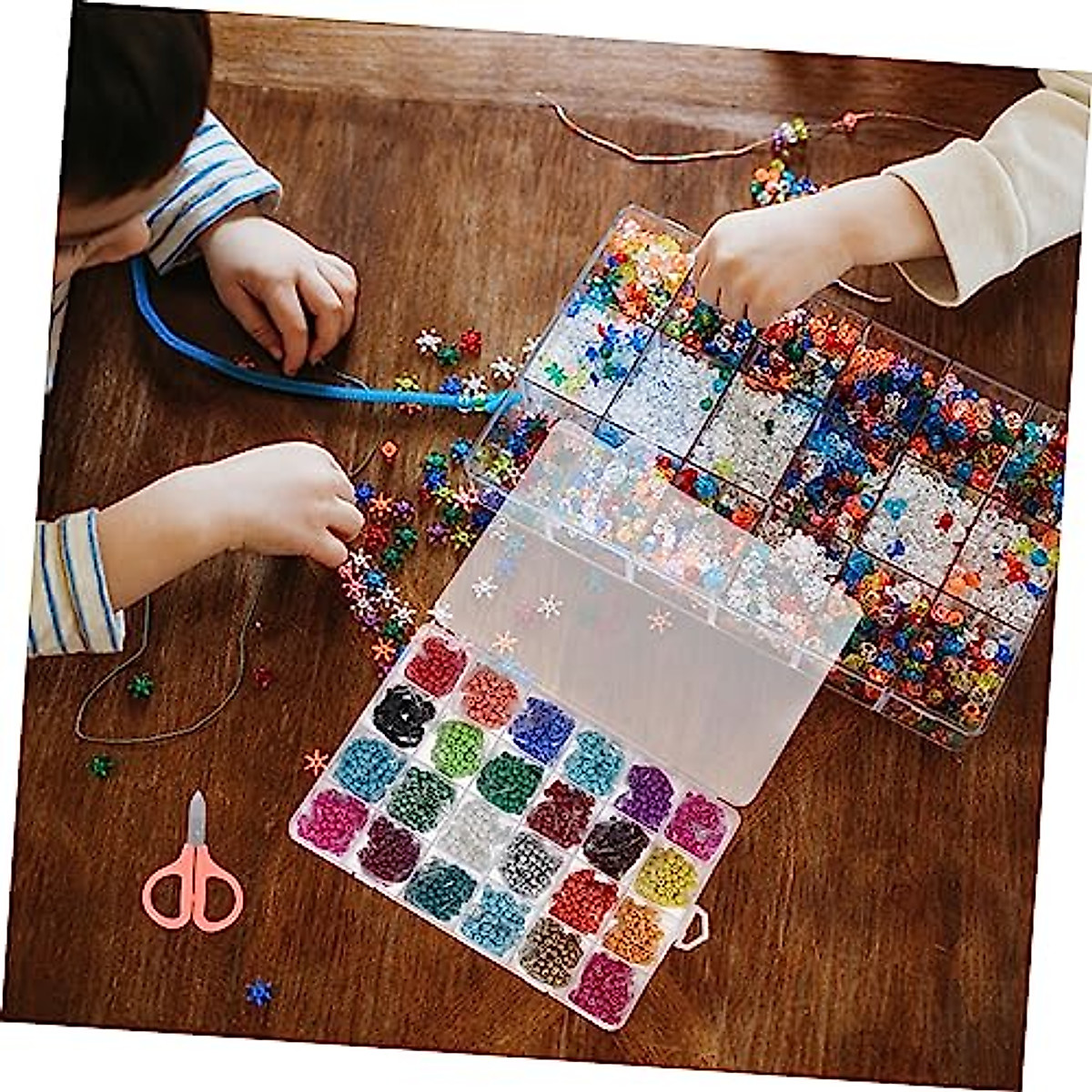 EXCEART 1 Set Hand Beaded Gemstone Loose Beads Charm Spacer Beads Bracelet Bead Kit DIY Bracelet Beads Crystal Beads Necklace Spacer Beads Pastel Beads Bead Necklace Glass Crystal Line