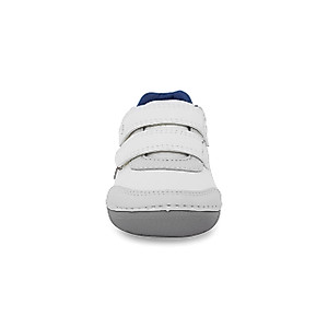 Stride Rite Boy's SM Kennedy Athletic Sneaker, White Multi, 6 Wide Toddler