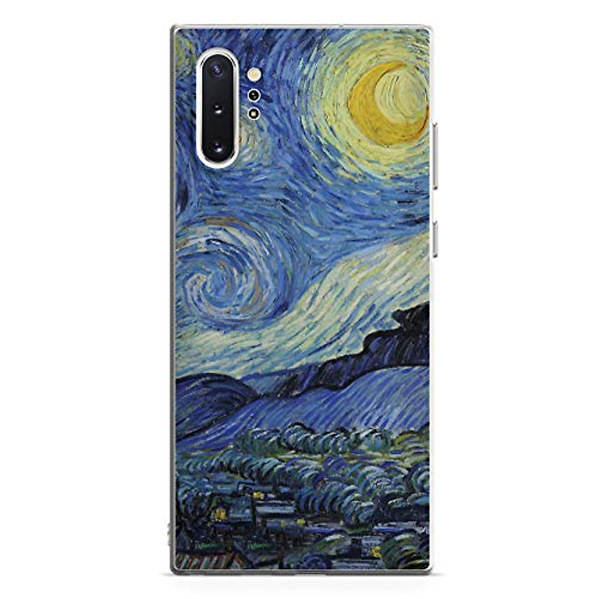 Inspired Cases - 3D Textured Galaxy Note 10 Plus Case - Rubber Bumper Cover - Protective Phone Case for Samsung Galaxy Note 10 Plus - Vincent Van Gogh - Starry Night