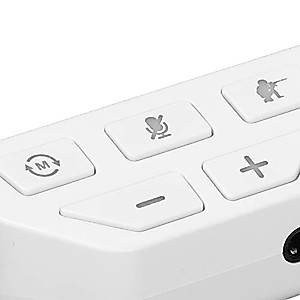CUIFATI Sound Enhancer for Convenient Volume Up and Down Buttons The Voice Mode Greatly Attenuates Environmental Sounds Designed for Controllers(White)