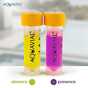 AquaVial Well Water Testing Kit 4 Pack | E Coli and Coliform Water Test Kit | Water Testing Kits for Drinking Water Pool Pond Lake Well | Water Test Kit Easy to Use | Home Industrial Water Test Kit