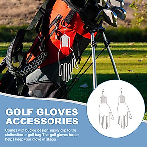 NOLITOY Gold Gloves Bracket Golf Gloves Rack 2pcs Golf Glove Holder Lovers Abs Forming Machine White Outdoor Golf Gloves Holder Keeper Gloves