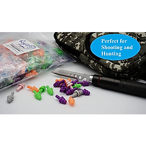 100 Pair Silicone Reusable Ear Plugs for Swimming, Sleeping, Concerts & Music - Bulk Pack of Swimmers Ear Plugs for Adults - Noise Reduction up to 25dB Swimming Ear Plugs for Men Women Ear Protection