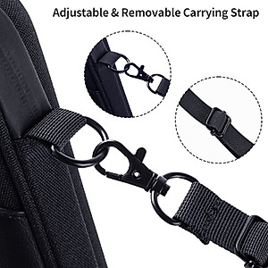 DIERYA KEMOVE X Keyboard Travel Case, Hard EVA Sleeve Carrying Cover Bag for 60% 65% Wired/Wireless Bluetooth Mechanical Gaming Keyboard, Black