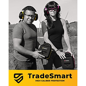 TRADESMART Purple Shooting Ear & Eye Protection with Hard Carrying Case