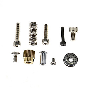 MK8 Extruder Aluminum Frame Block Kit Reprap Filament Wire Feeder Right Hand DIY Kit Fit Compatible with 3D Printer