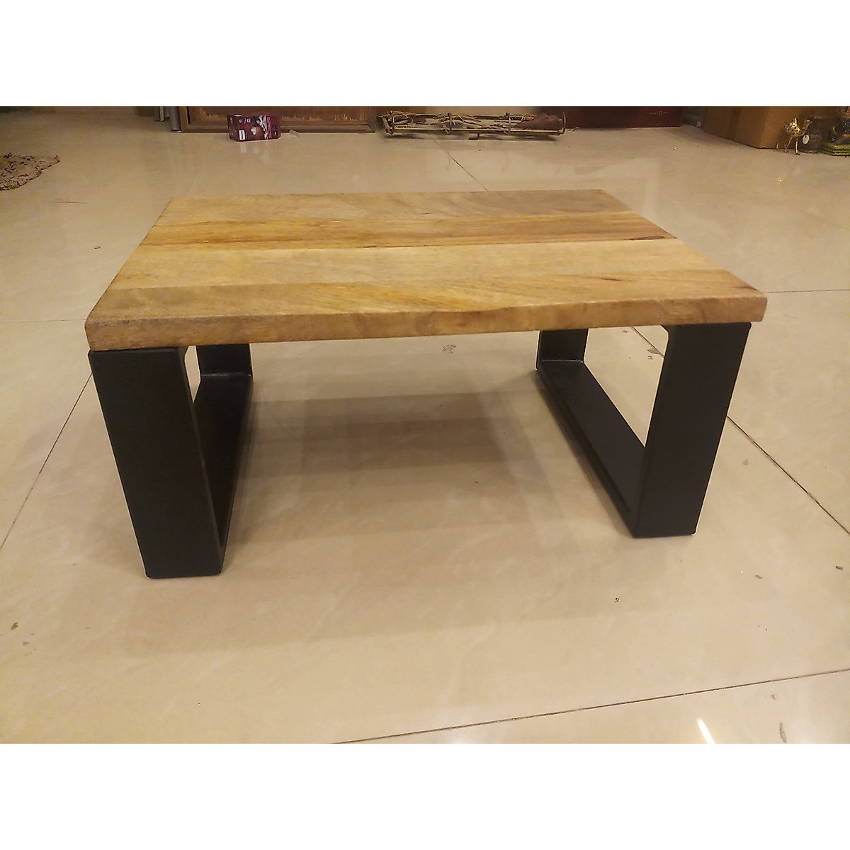 JGARTS Wooden Mango Wood Step Stool, Holds Up to 300 Pounds, Bathroom Step Stool, Kitchen Step, Foot Stool for Kids and Adults - Portable Single Step Stool(Assembly Required)