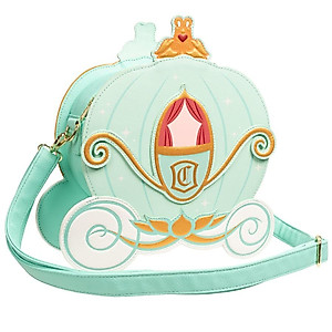 Loungefly Disney Cinderella Reversible Pumpkin Carriage Crossbody Purse