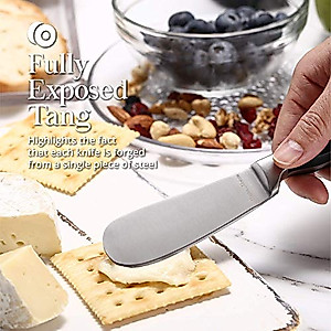 Master Maison 6-Piece Premium Cheese Knife Set | 6 Stainless Steel German Knives With Storage Box | Perfect For Charcuterie Boards And Cheese Platters | Charcuterie Accessories