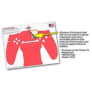 WraptorSkinz Skin Wrap compatible with Sony PS5 DualSense Controller Solids Collection Coral (CONTROLLER NOT INCLUDED)