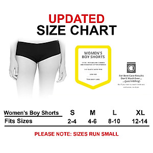 Wild Bobby Daddy's Lil Fuck Toy White Women's Cotton Spandex Booty Shorts, Black, X-Large