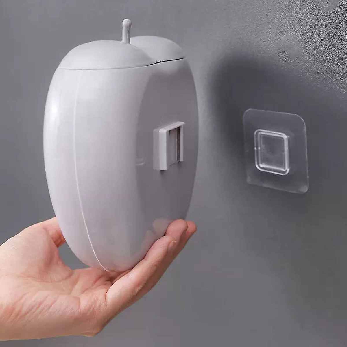 JARPSIRY Fresh Keeping Bag Dispenser, Wall Mounted Freezer Bag Holder, Plastic Wrap Bowl Covers Organizer, No Punch Kitchen Storage Box