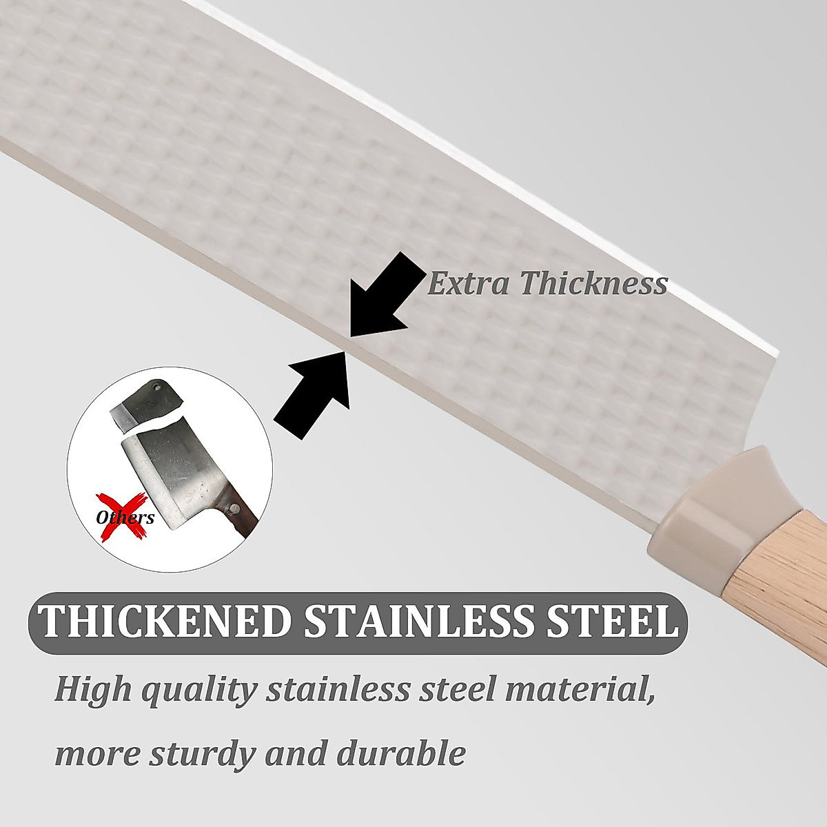 Kitchen Knife Set, KoudHug Knife Set with Universal Knife Block 6-Pieces, Professional Chef Knife Set for Home and Kitchen, Anti-Rust Stainless Steel Knife for Best Cooking Knife Set (Grey)