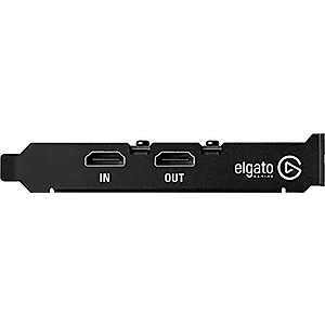 Elgato HD60 Pro1080p60 Capture and Passthrough, PCIe Capture Card, Low-Latency Technology, PS5, PS4, Xbox Series X/S, Xbox One, black