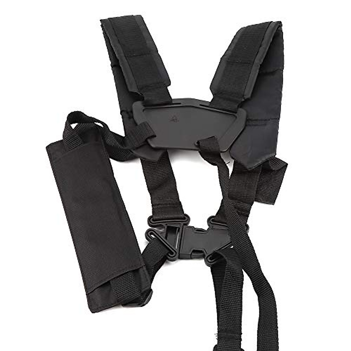 YILUFA Trimmer Harness Strap,Universal Trimmer Double Shoulder Strap Mower Nylon L-Shaped Belt for Brush Cutter Garden