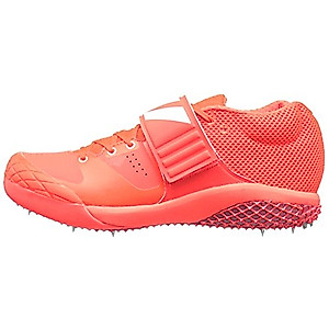 adidas Women's Adizero Javelin Track Shoe, Solar Red/White/Metallic/Silver, 15
