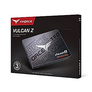 TEAMGROUP T-Force Vulcan Z 240GB SLC Cache 3D NAND TLC 2.5 Inch SATA III Internal Solid State Drive SSD (R/W Speed up to 520/450 MB/s) T253TZ240G0C101
