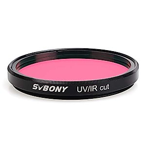SVBONY Telescope Filter UV IR Cut Block Filter Infra Red Filter CCD Camera for Astrophotography Telescope UV Filter 2 inch Threads for DSLR Camera