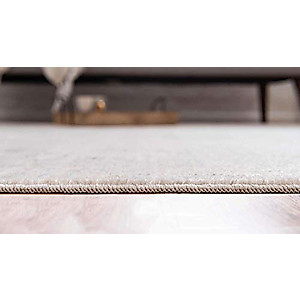 Unique Loom Noble Collection Country, Traditional, Distressed, Vintage, Geometric, Border, Medallion Area Rug, 2' 7" x 9' 11", Blue/Beige