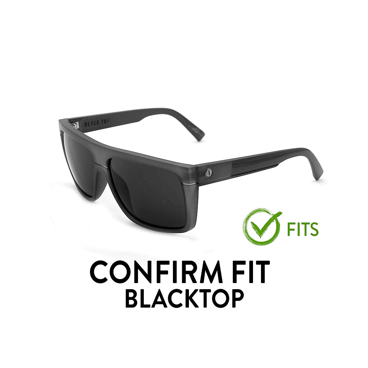 Apex Lenses Polarized PRO Replacement Lenses for Electric Blacktop Sunglasses (Black)