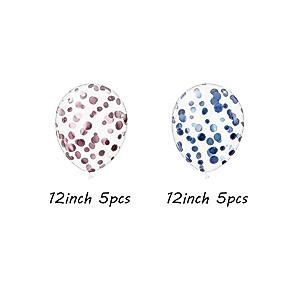 DIY 135PCS Gender Reveal Balloon Garland kits Chrome Metallic Latex Balloons 18/10/5inch Pearl Balloons for Birthday Party Celebration Wedding Gender Reveal He or She Boy or Girl (Pink Blue Gold)