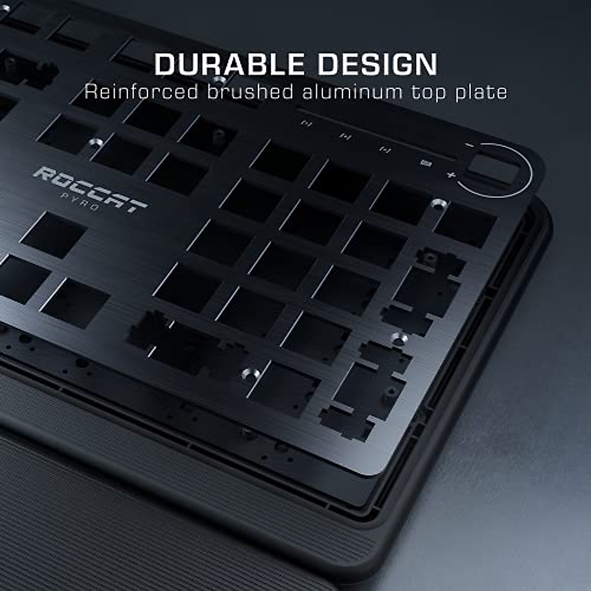 ROCCAT Pyro Mechanical Gaming Keyboard with RGB Lightning, Black (ROC-12-622) Burst Pro Lightweight Optical Gaming Mouse & ROCCAT Elo 7.1 USB Wired Surround Sound PC Gaming Headset