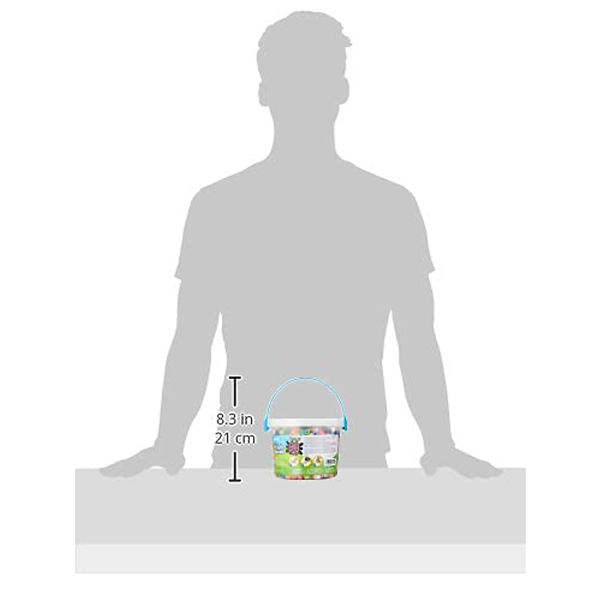 Perler 439458 BIGGIE Beads 1,200/Pkg, Assorted Colors