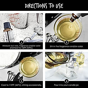 American Soy Organics Millennium Wax - 10 lb Bag of Natural Soy Wax for Candle Making