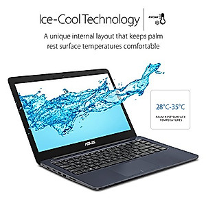 ASUS L402SA Portable Lightweight Laptop PC, Intel Dual Core Processor, 4GB RAM, 32GB Flash Storage with Windows 10 with 1 Year Microsoft Office 365 Subscription