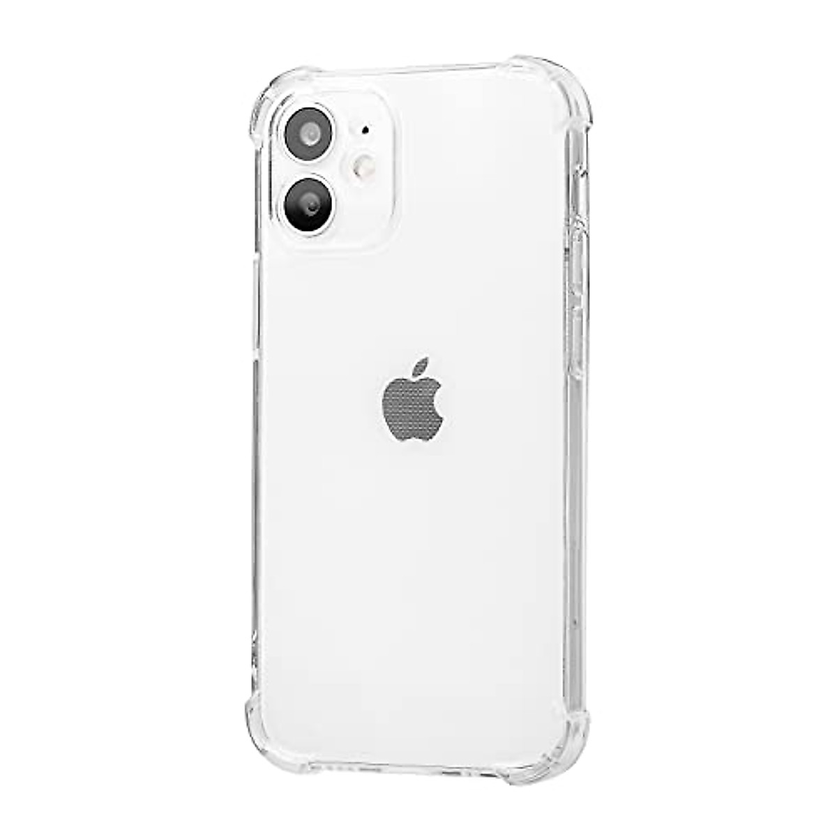 technext020 for iPhone 12 Mini Clear Case, Shockproof Ultra Slim Fit Silicone iPhone 12 Mini Cover TPU Soft Gel Rubber Cover Shock Resistance Protective Back Bumper, Transparent