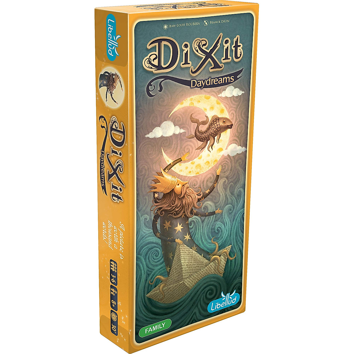 Dixit Daydreams Board Game EXPANSION - Surreal Artistry with 84 Enigmatic Cards! Creative Storytelling Game, Family Game for Kids & Adults, Ages 8+, 3-6 Players, 30 Min Playtime, Made by Libellud