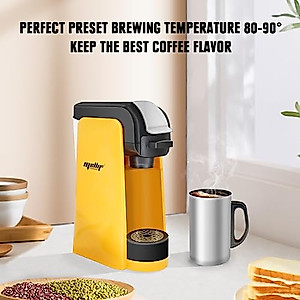 FORDWALT Coffee Maker for Dewalt 20V Max Battery (Battery Not Included), 2 in 1 Portable Single-Serve Brewer for K-Cup Pods and Ground Coffee, Coffee Brewer for Outdoor Camping, Travel, Home