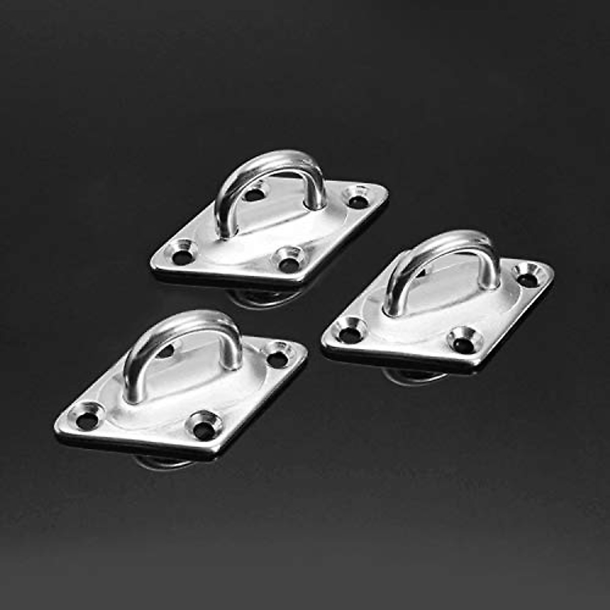 Shade Sail Installation Hardware Kit for Triangle, 6 Inch 304 Grade Stainless Steel Hardware for Patio Garden Outdoors