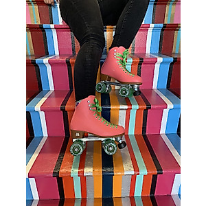 Moxi Skates - Beach Bunny - Fashionable Womens Roller Skates | Watermelon | Size 8