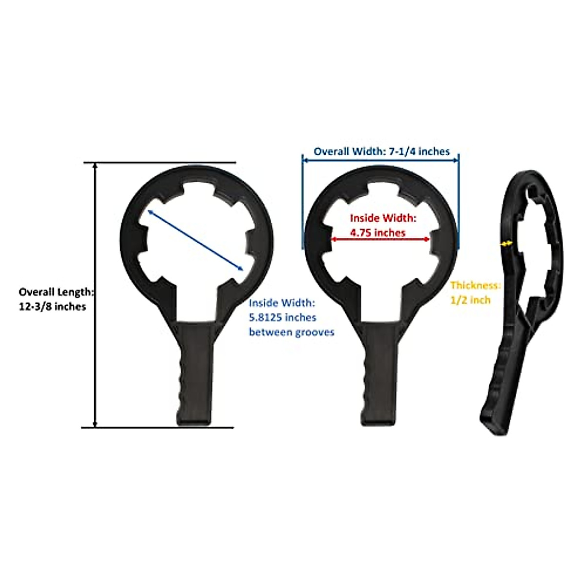 JSP Manufacturing New Aftermarket Hayward CL200 and CL220 Chlorinator Lid Cap Wrench Opener Tool Pool Pump (1)