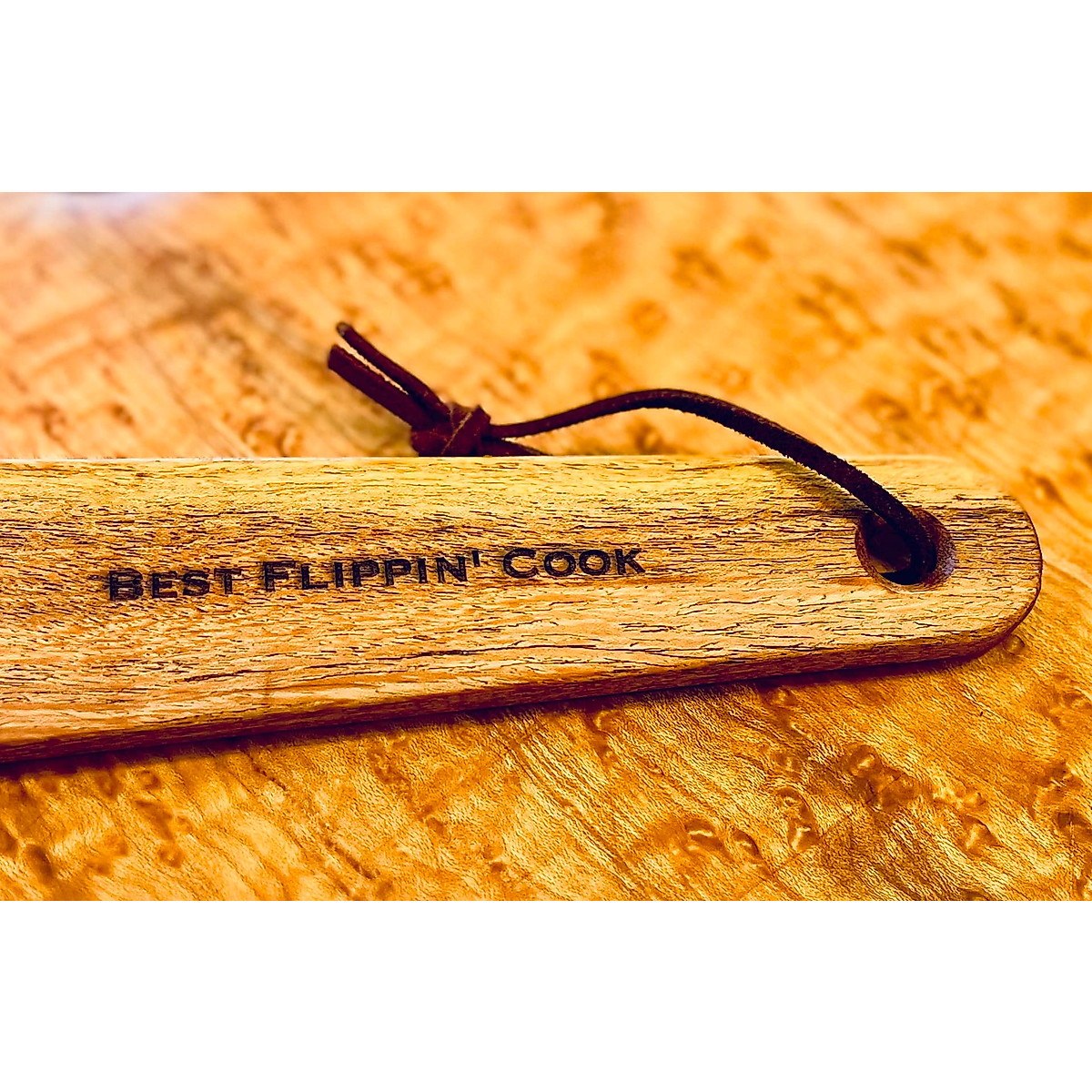 COWBOY SPATULA Mesquite Wood - Handmade in Texas, Made in USA, Perfect for cast iron cookware, steel cookware, nonstick cookware, Personalize it with a Monogram or Engraving!